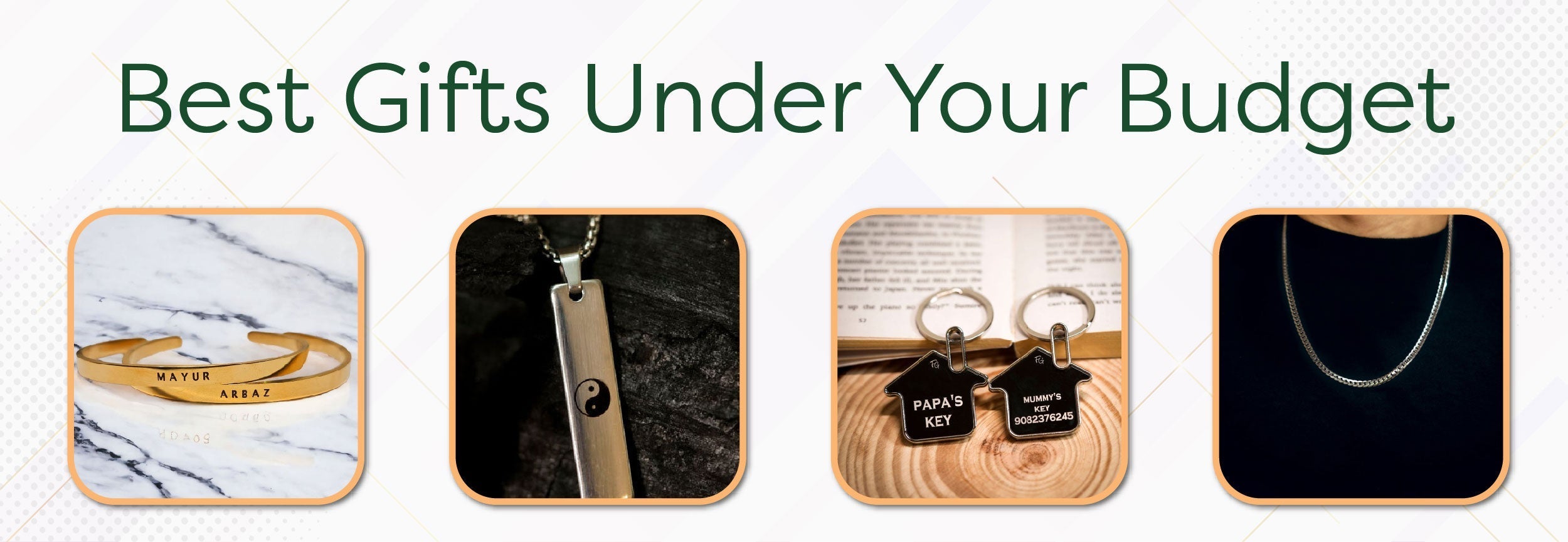 Best Gifts Under Your Budget: Keychain, Initial Birthstone Necklace, a ...