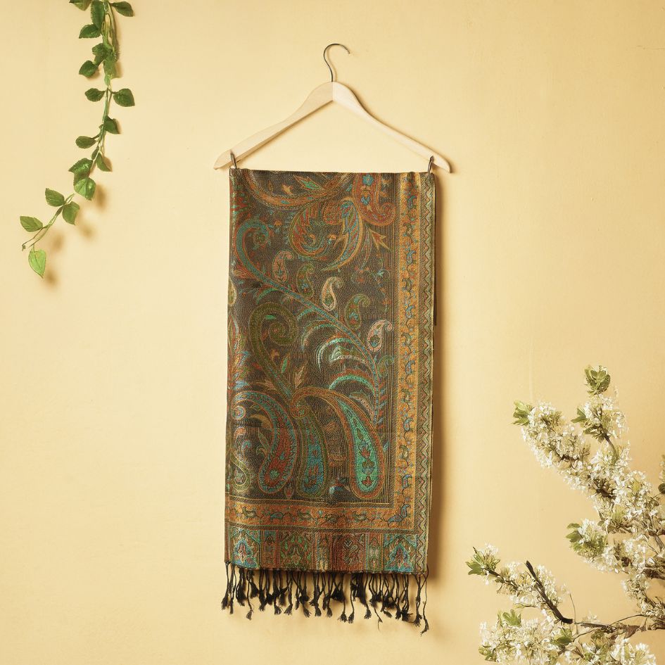 Black Mulberry Silk Stole - Luxury Gift Idea – Foundation Gift