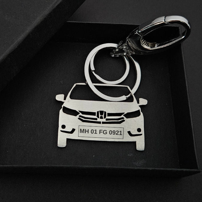 Personalised Honda Amaze New Keychain - Custom Car Gift – Foundation Gift