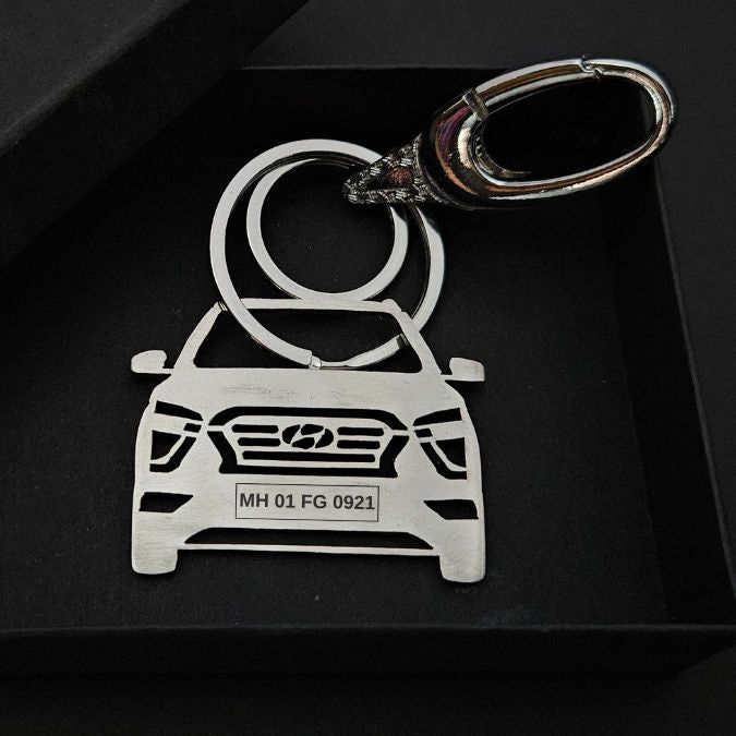 Personalised Hyundai Creta New Keychain - Custom Car Gift – Foundation Gift