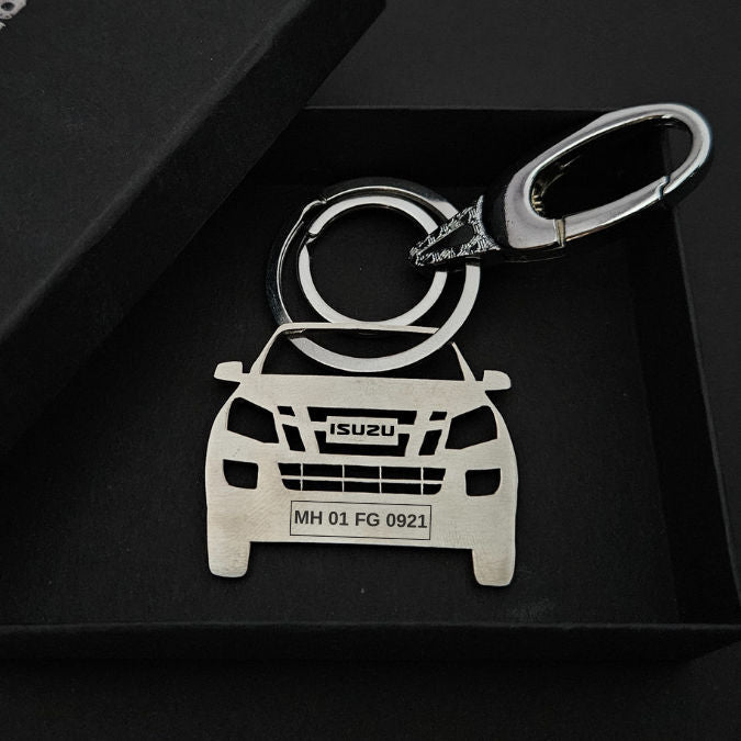 Personalised Car Keychain | Isuzu Mu-X – Foundation Gift
