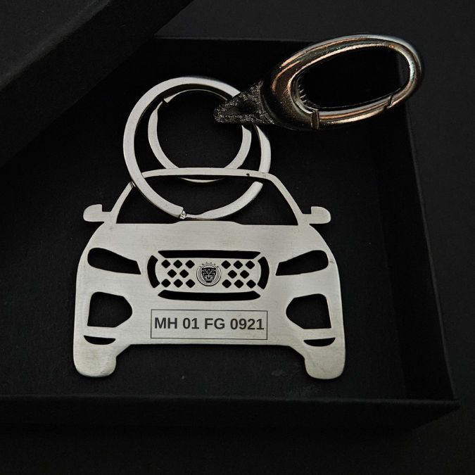 Personalised Jaguar SUV Car Keychain – Foundation Gift