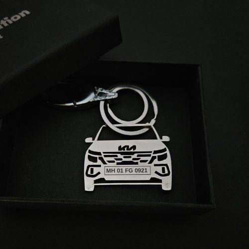 Personalised Kia Seltos Facelift 2024 Car Keychain – Foundation Gift
