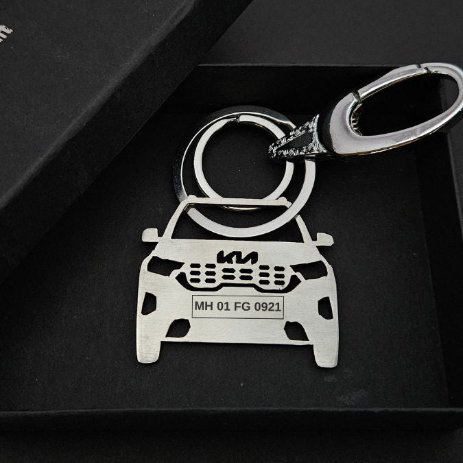 Personalised Kia Sonet Car Keychain – Foundation Gift