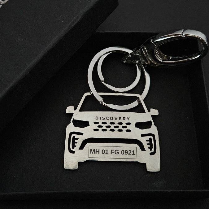 Personalised Land/Range Rover Discovery Car Keychain – Foundation Gift