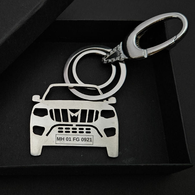 Personalised Mahindra Scorpio N Car Keychain – Foundation Gift