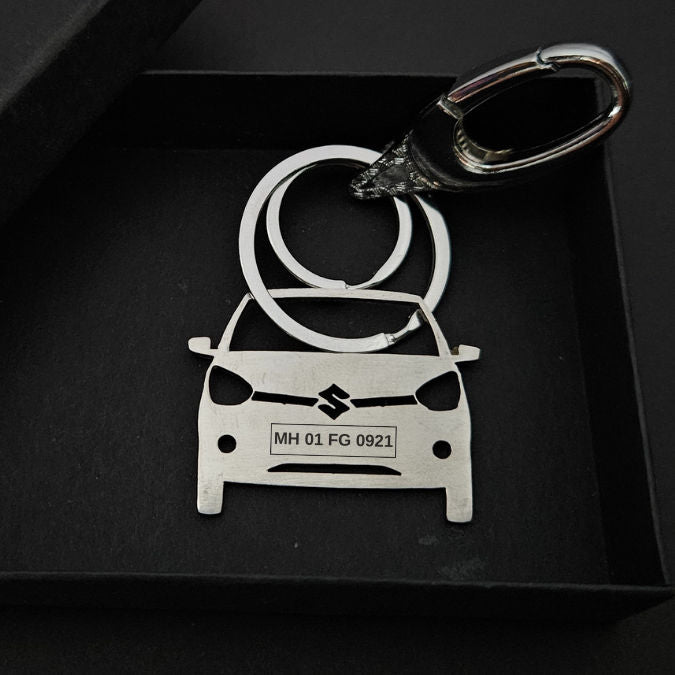 Personalised Maruti Suzuki Celerio Keychain - Engraved Gift ...