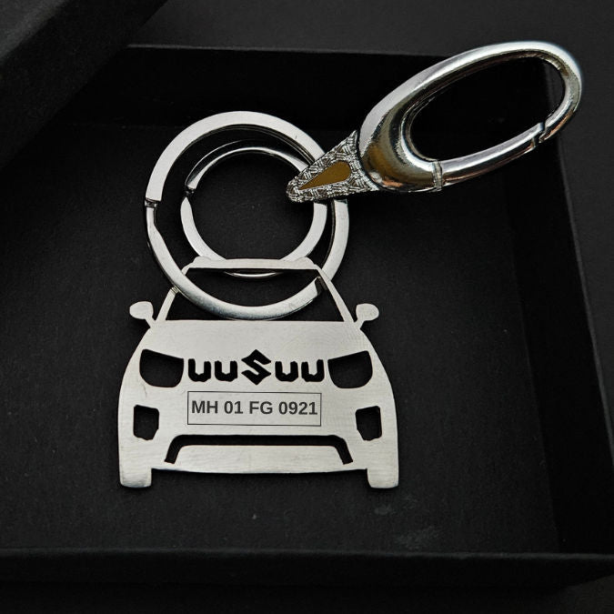 Personalised Car Keychain | Maruti Suzuki Ignis New – Foundation Gift
