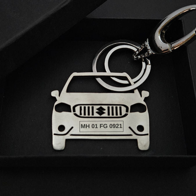 Personalised Car Keychain | Maruti Suzuki S|Cross New – Foundation Gift