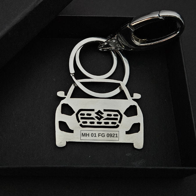 Personalised Car Keychain | Maruti Suzuki Swift New – Foundation Gift