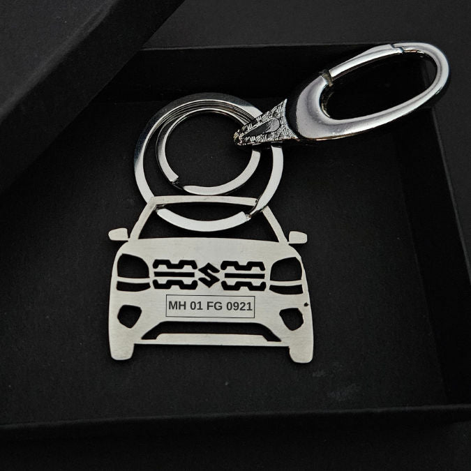 Personalised Maruti Suzuki Wagon-R Keychain - Foundation Gift