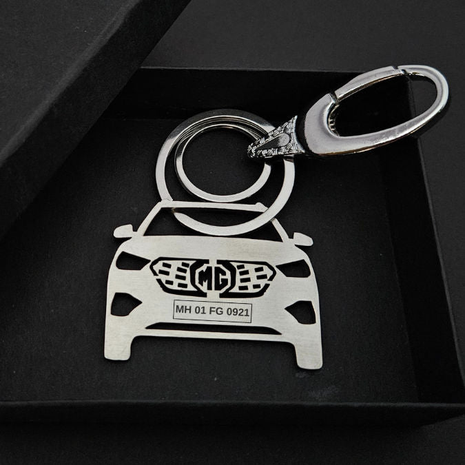 Personalised MG ZS EV Keychain - Custom Car Gift – Foundation Gift