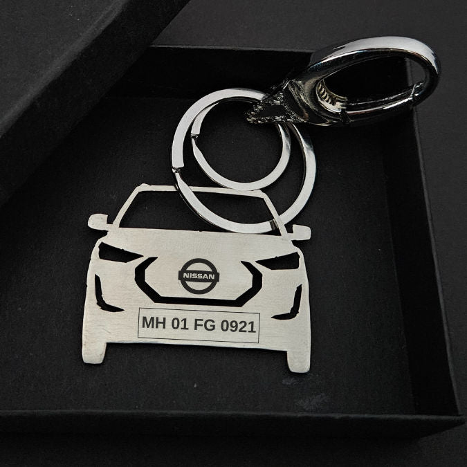 Personalised Nissan Magnite Keychain - Custom Car Gift – Foundation Gift