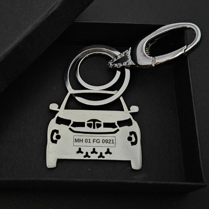 Personalised Tata Nexon Keychain - Unique Car Gift – Foundation Gift
