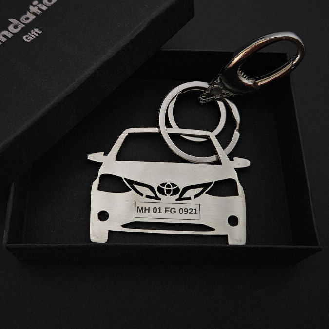 Personalised Car Keychain | Toyota Etios – Foundation Gift