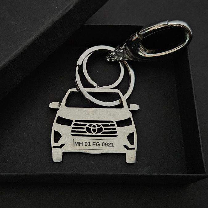Personalised Toyota Innova Crysta New Keychain – Foundation Gift