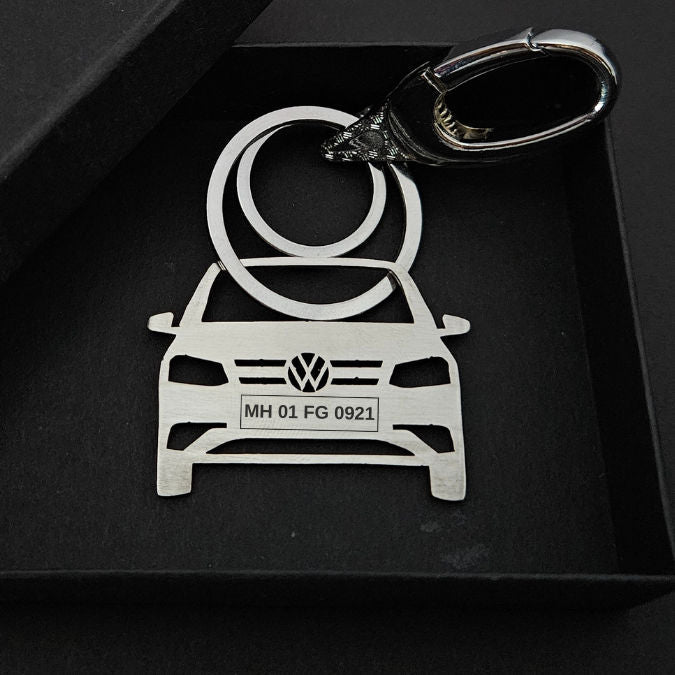 Personalised Car Keychain | Volkswagen Ameo – Foundation Gift