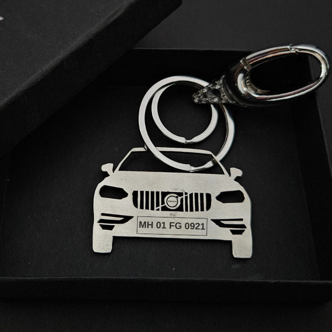 Personalised Car Keychain | Volvo Sedan – Foundation Gift